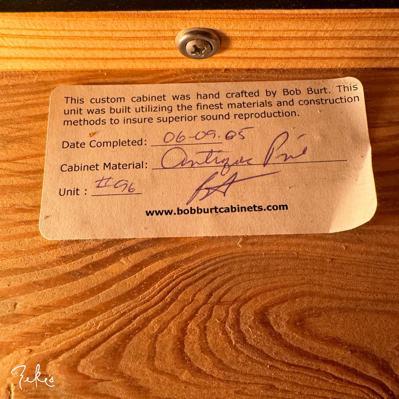 Bob Burt 2x10" Open-Back Cabinet Recent Mention on That Pedal Show Old ...